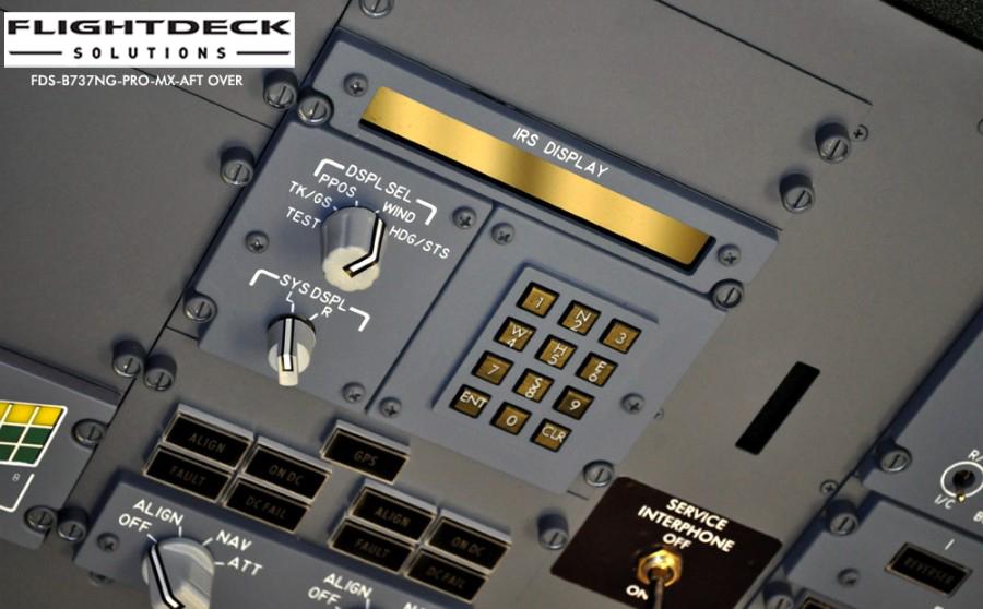 FDS-B737NG-PRO-MX Aft Overhead Package